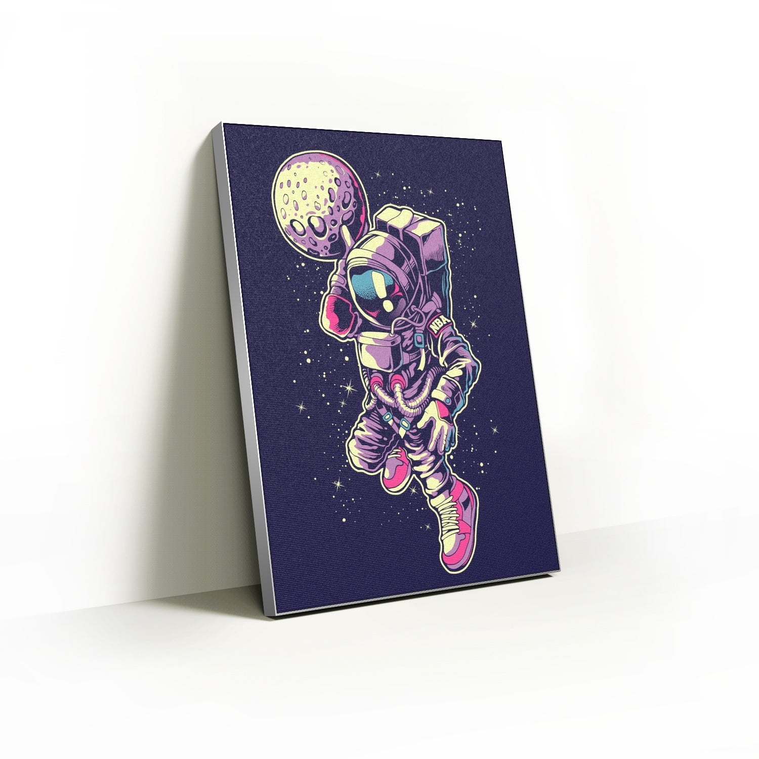 Space Dunk Art Print - Galactic Slam - Unique Imagery - Knittworks